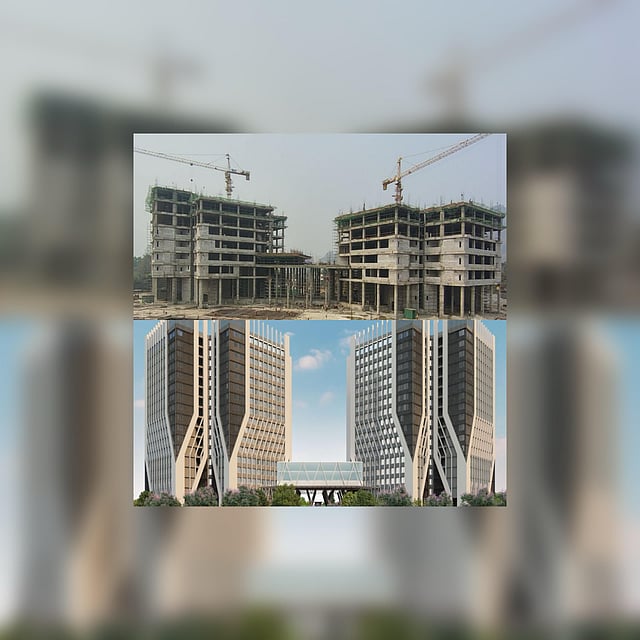 Assam CM Himanta Biswa Sarma Share Images of Rs 808.4 Cr Twin Tower ...