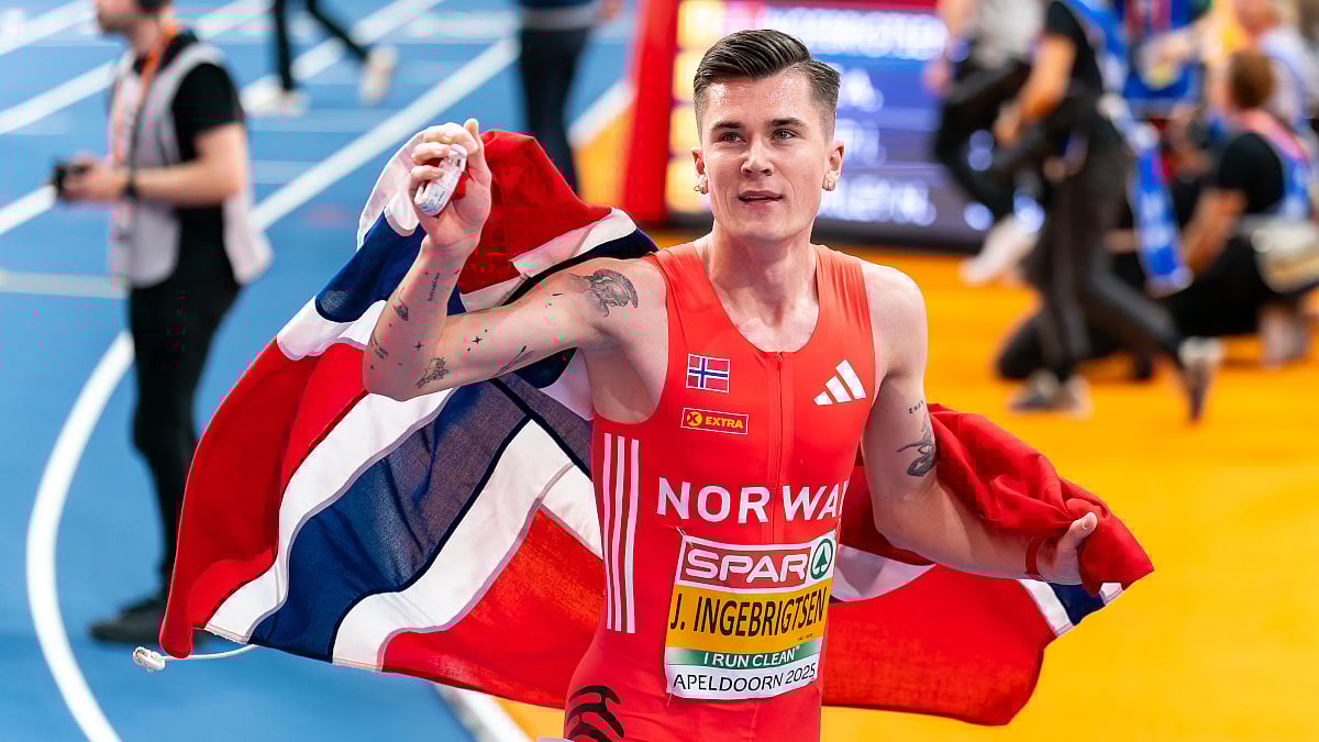 Ingebrigtsen storms to third European 1500m indoor gold