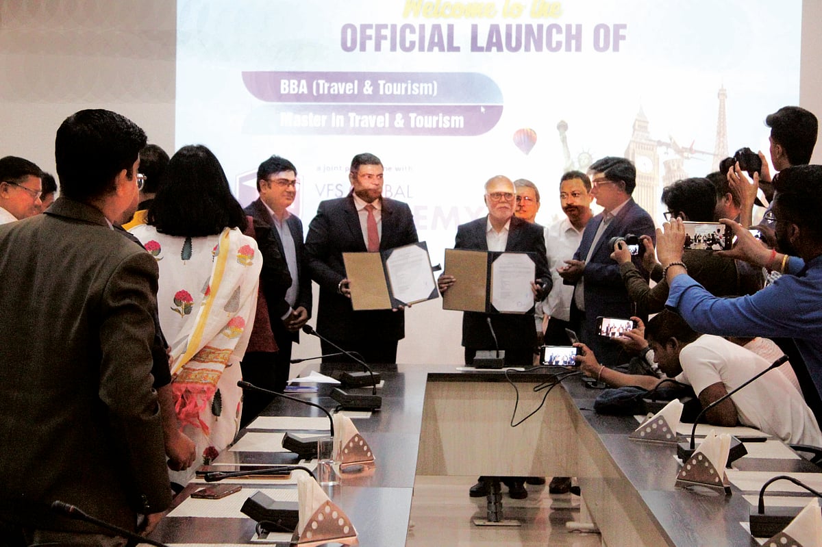 Assam down town University Partners with VFS Global Academy