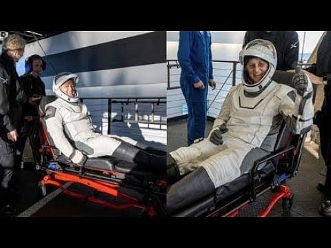 Stranded NASA astronauts return to Earth after 9 months