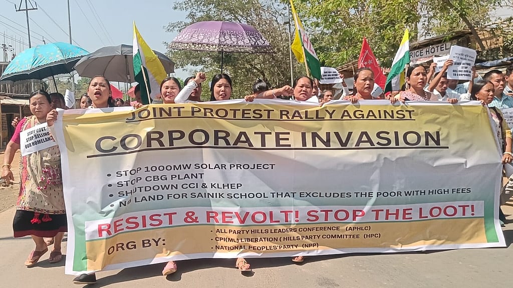 Assam: Massive protest errupts against corporate projects in Diphu