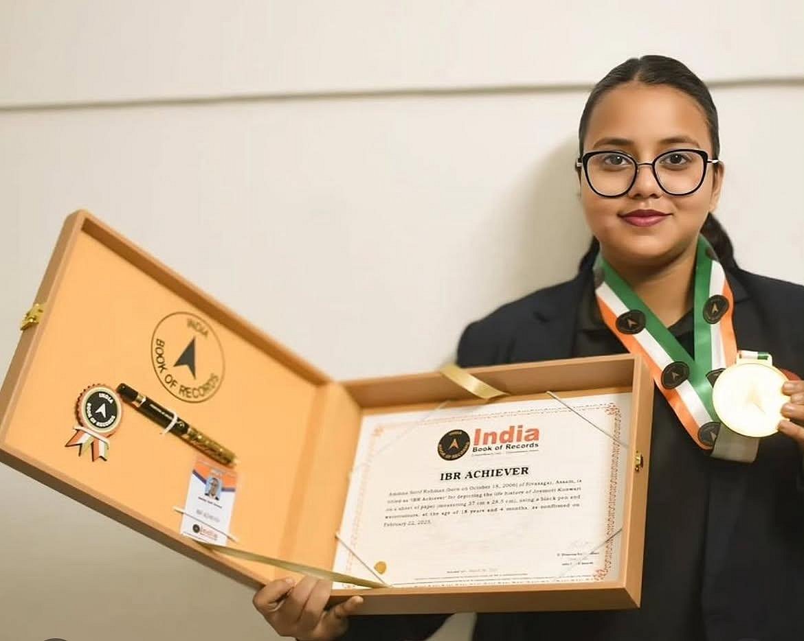 Assam Artist Sets Record by Illustrating Joymoti Konwari’s Life