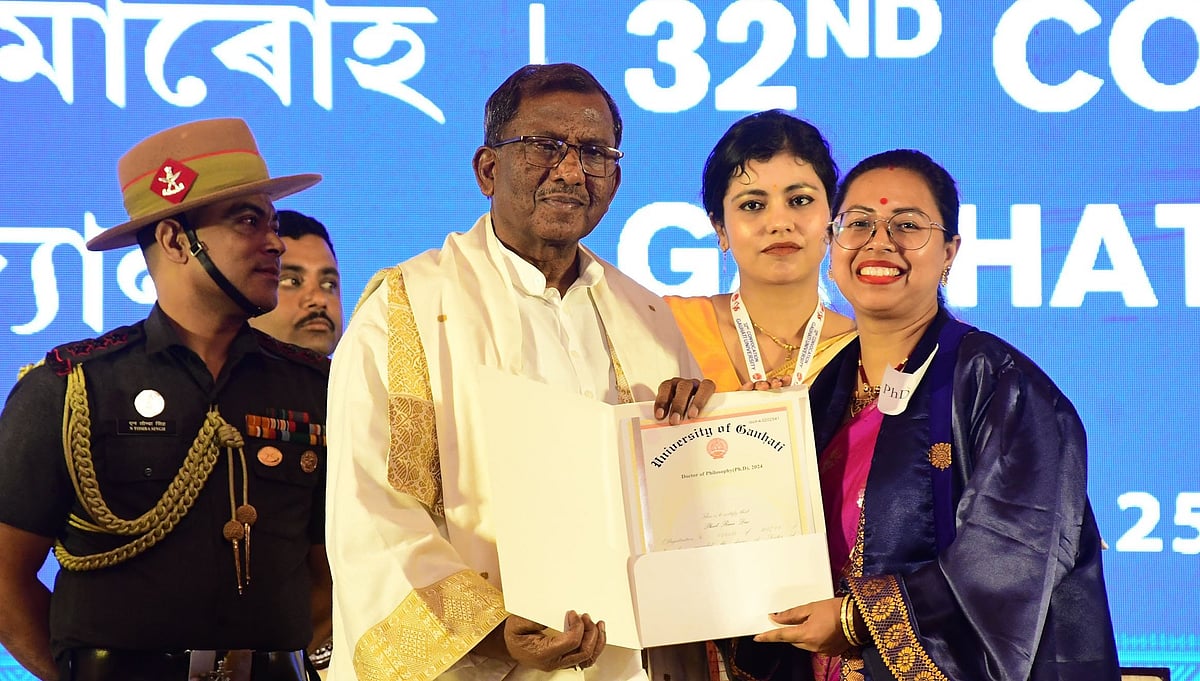 Governor Acharya Chairs 32nd Gauhati University Convocation