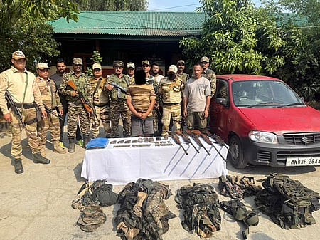 Nine militants held in Manipur crackdown; arms seized