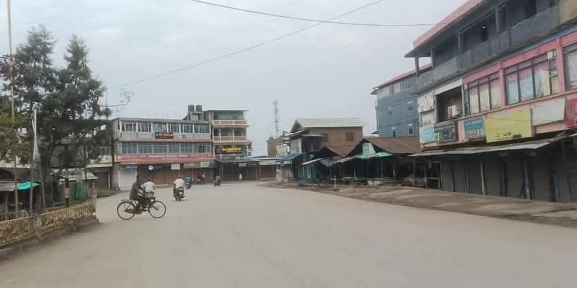 Shutdown hit normal life in Manipur’s Imphal Valley for 2nd day