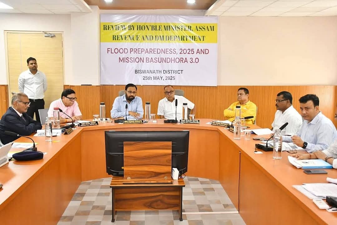 Assam: Keshab Mahanta Reviews Flood Preparedness at Biswanath Chariali