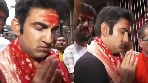 Gautam Gambhir offers prayers at Maa Kamakhya temple in Guwahati