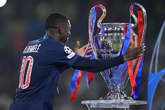Paris Saint-Germain's Ousmane Dembele named UCL Player of the Season