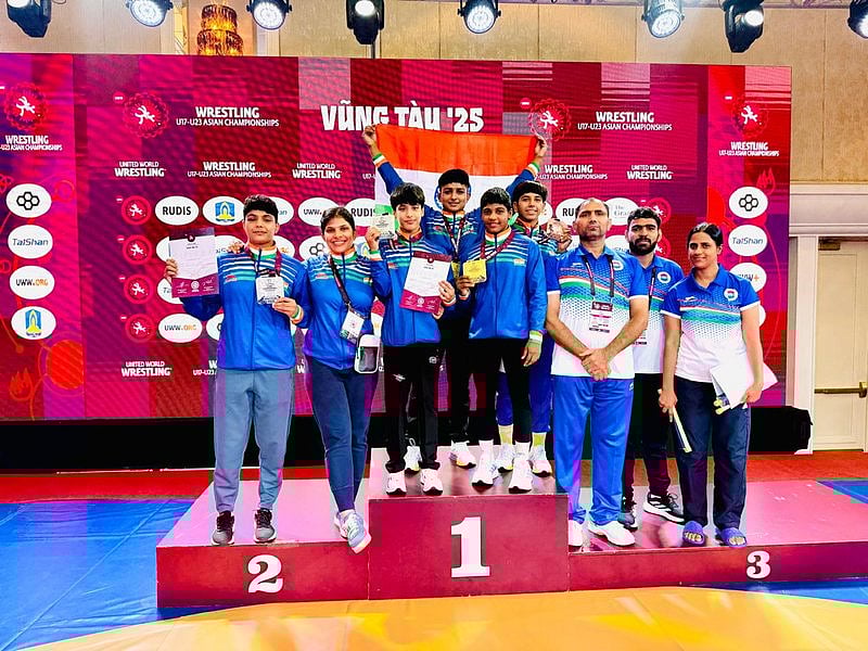 India U-17 Women’s Wrestling Team Wins Asian Championship