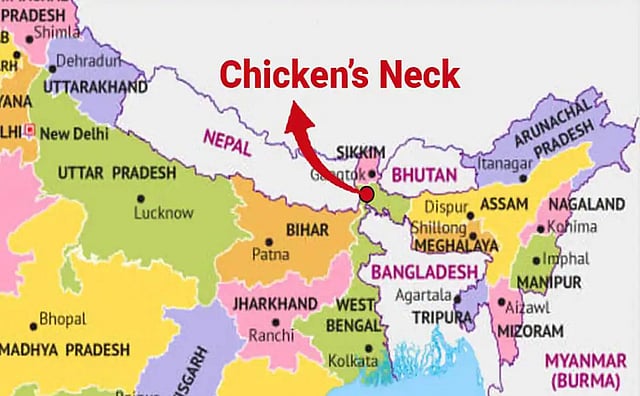 The chicken neck and the Assam Rail link project