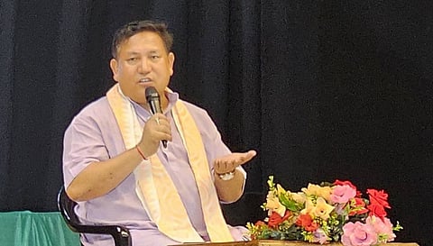 Pramod Boro interacts with youths on BTC model of development