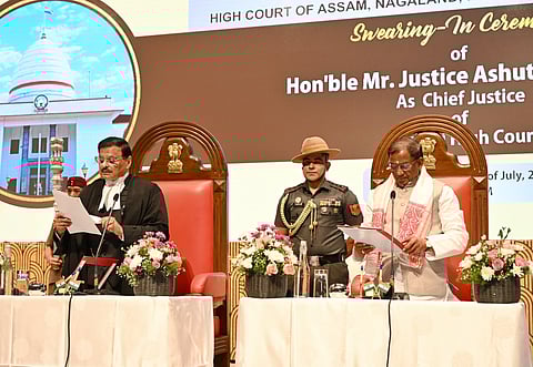 Justice Ashutosh Kumar Sworn in as Chief Justice of Gauhati High Court