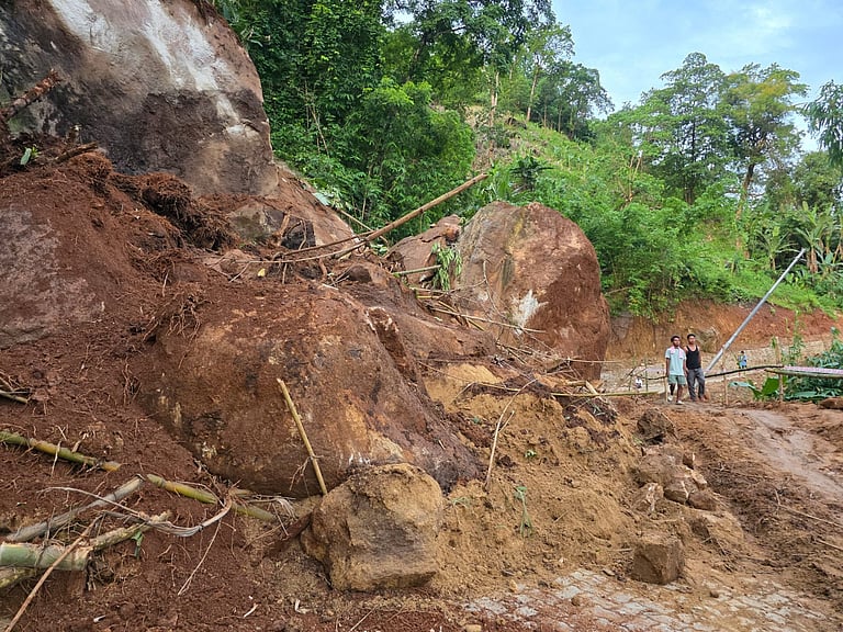 Assam Landslide Blocks Boko-Lumpi Road, Isolates 30 Villages