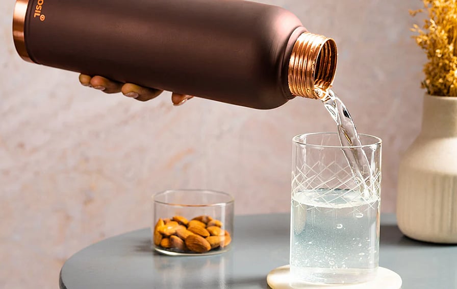 Use ISI-Marked Copper & Steel Bottles for Health Safety