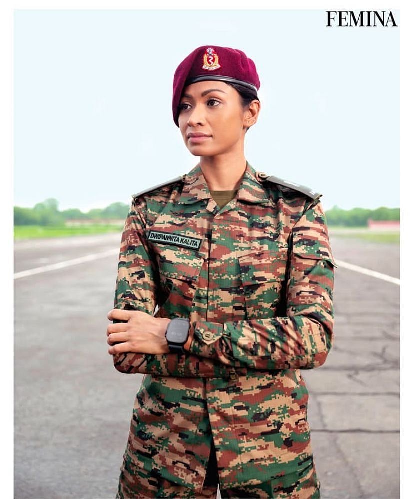 Assam's 1st Female Paratrooper Dwipannita Kalita on Femina India Cover