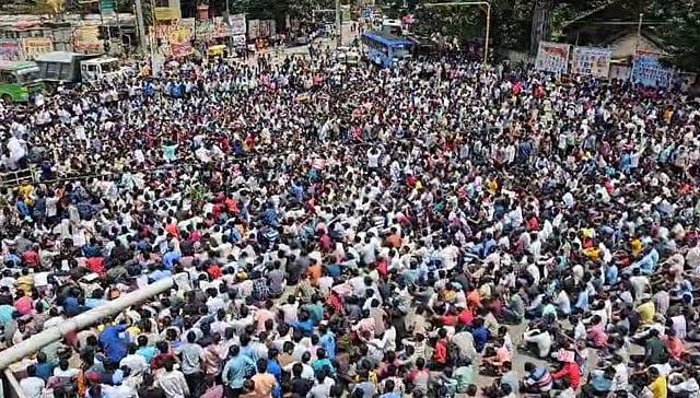 Students hold protest in Karnataka’s Dharwad