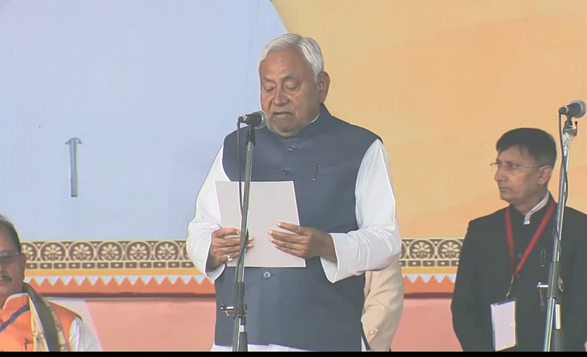 Nitish Kumar Sworn In as Bihar CM for Record 10th Time