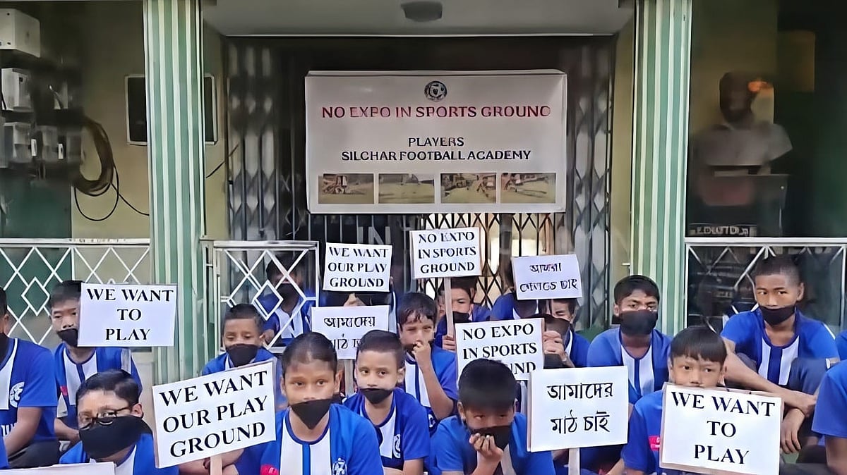Silchar Football Academy Protests Fairground Conversion
