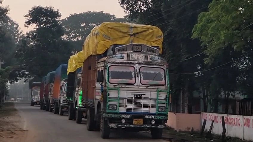 Overloaded illegal coal trucks turn Boko-Hahim road into deathtrap