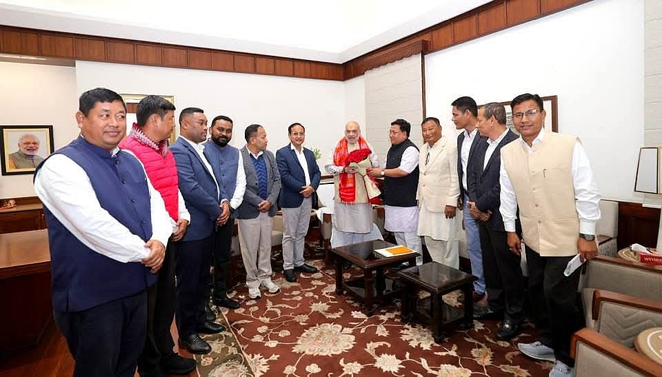 UPPL delegation meets Amit Shah over implementation of BTR accord