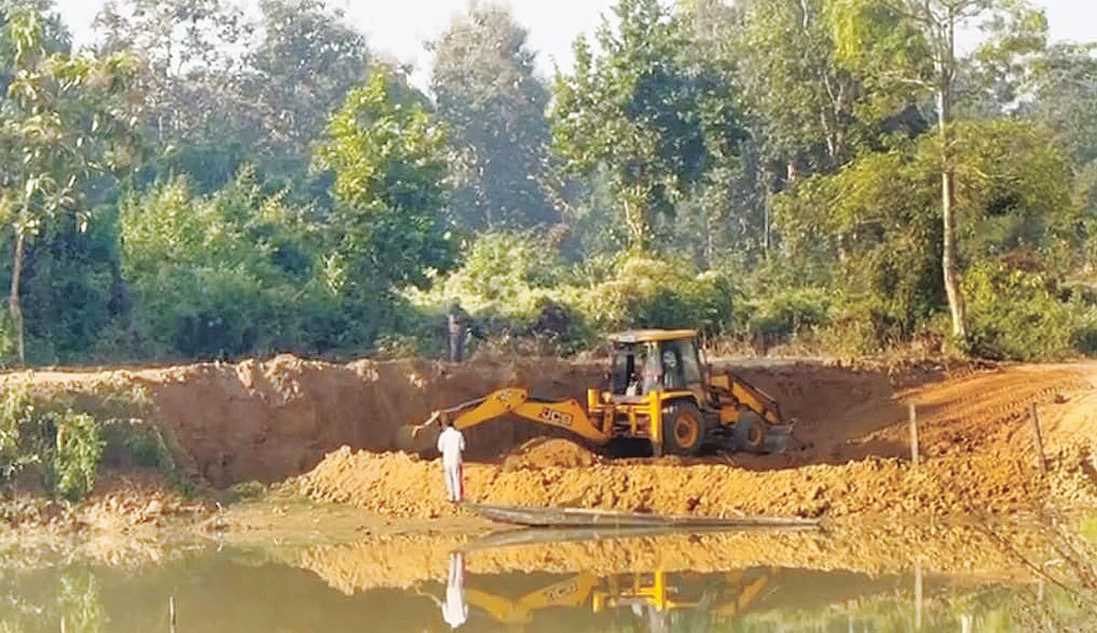 Forest department launches drive against illegal excavation in Rani