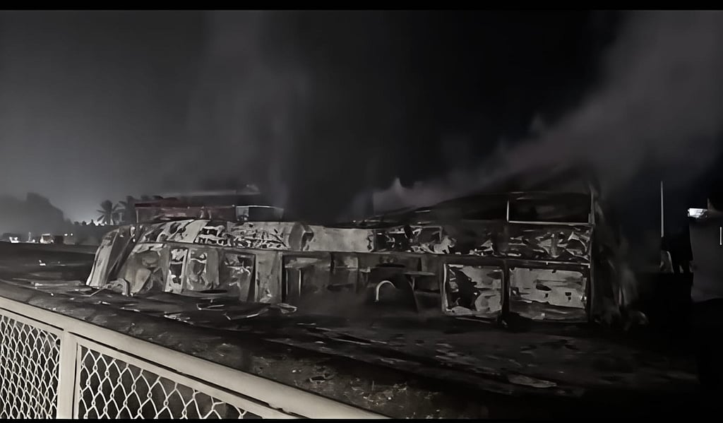 9 Dead in Karnataka Bus Fire; CM Announces Compensation