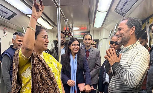 Delhi Chief Minister Rekha Gupta travels in metro, leads by example