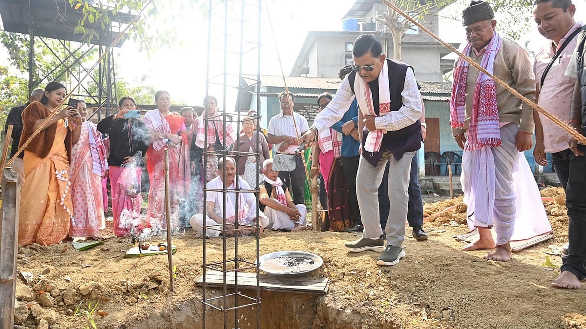 Phukan lays foundation stone for Adarsha Anganwadi Centre in Dibrugarh