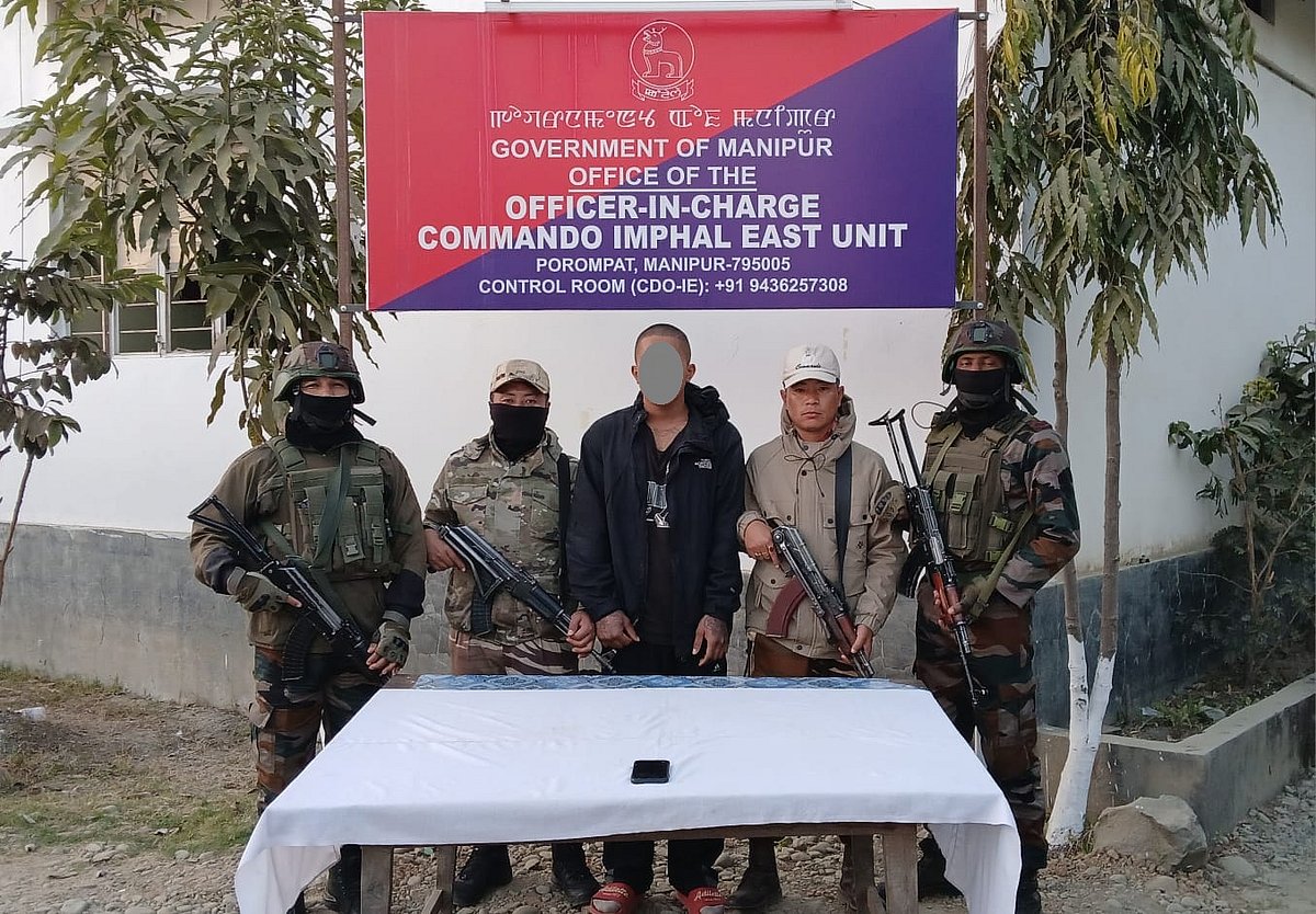 PREPAK (Pro) Cadre Arrested, Arms and Explosives Seized in Manipur