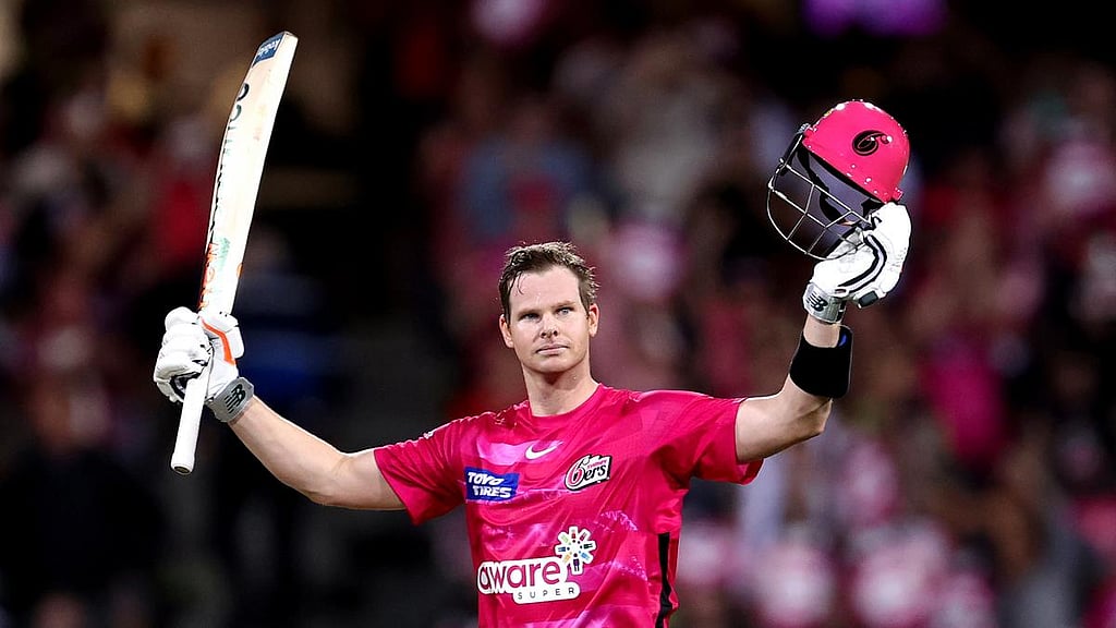 Steve Smith scores joint second-fastest century in Big Bash League
