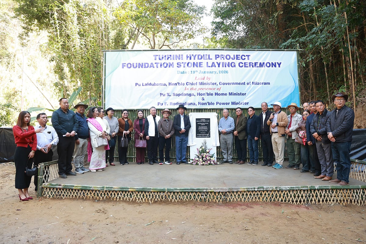 Mizoram CM Lays Foundation for Tuirini Hydro Project