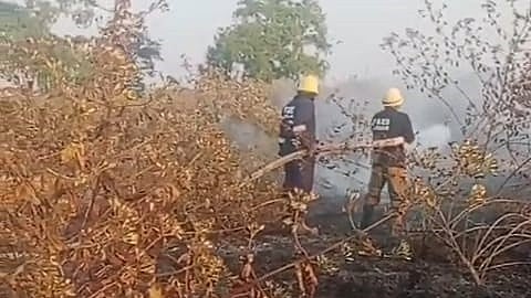 Fire at abandoned ONGC well sparks oil theft fears in Upper Assam