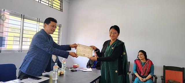 Certificates awarded for short-term course at Biswanath College
