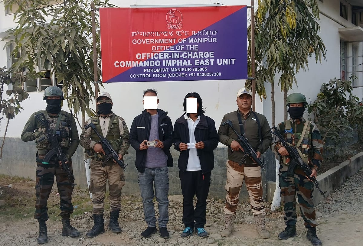 Two KCP Cadres Arrested in Imphal East, Aadhaar Cards Seized