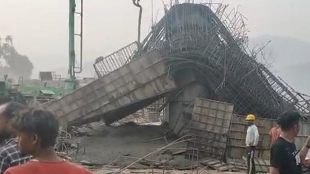 Bridge collapse near Harangajao sparks East-West Corridor safety fears
