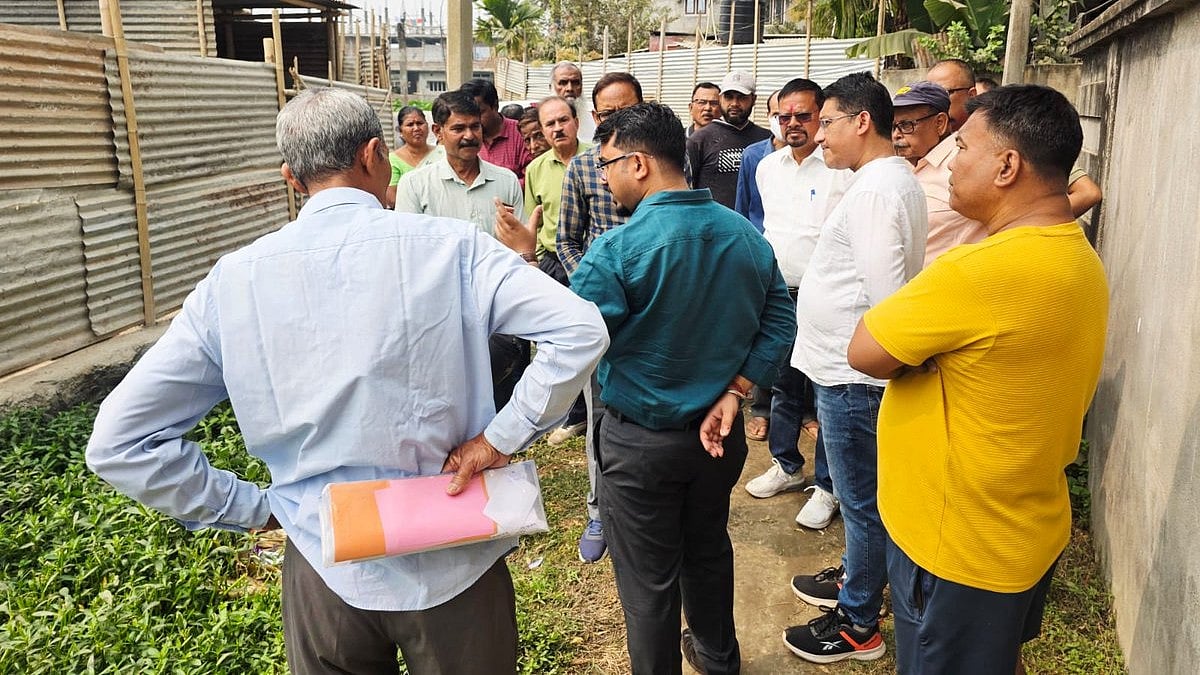 Kamrup (Metro) DC Swapneel Paul reviews flood preparedness in Satgaon