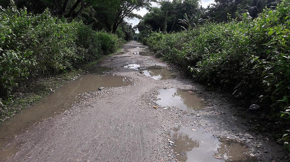 Dilapidated road in Barpeta village causes hardship for residents, students
