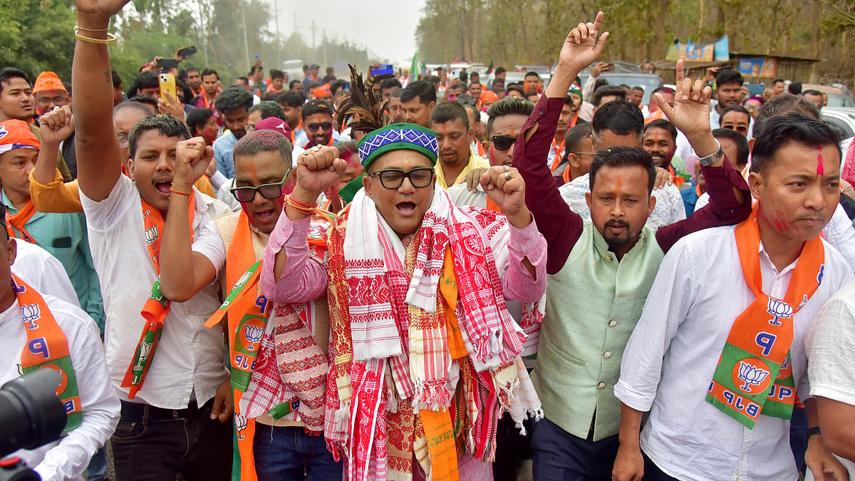 Warm welcome for BJP candidate Raju Mesh in Boko-Chaygaon LAC
