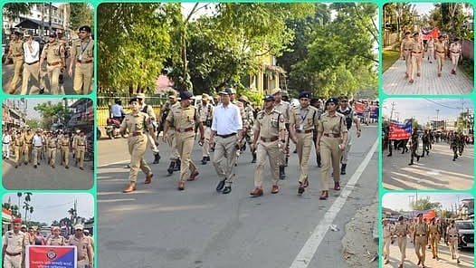 Flag march across Nagaon town reinforces security and public confidence ...