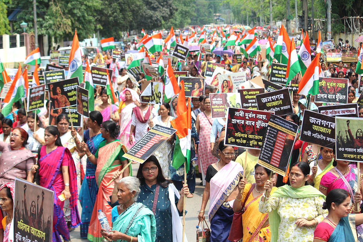 Assam Women Rally for 33% Reservation: Massive BJP Mahila Morcha ...