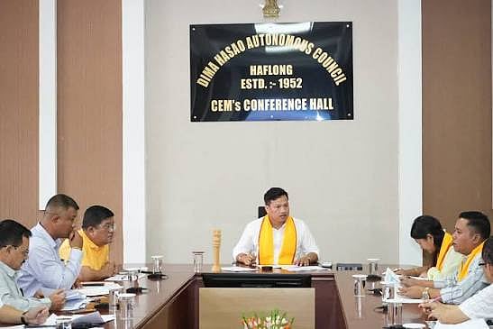 Haflong: Review Meeting Assesses Progress of Development Projects in ...