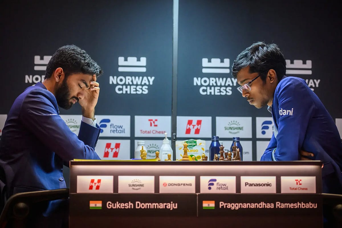 Praggnanandhaa stuns Gukesh with Black as Norway Chess title race goes ...