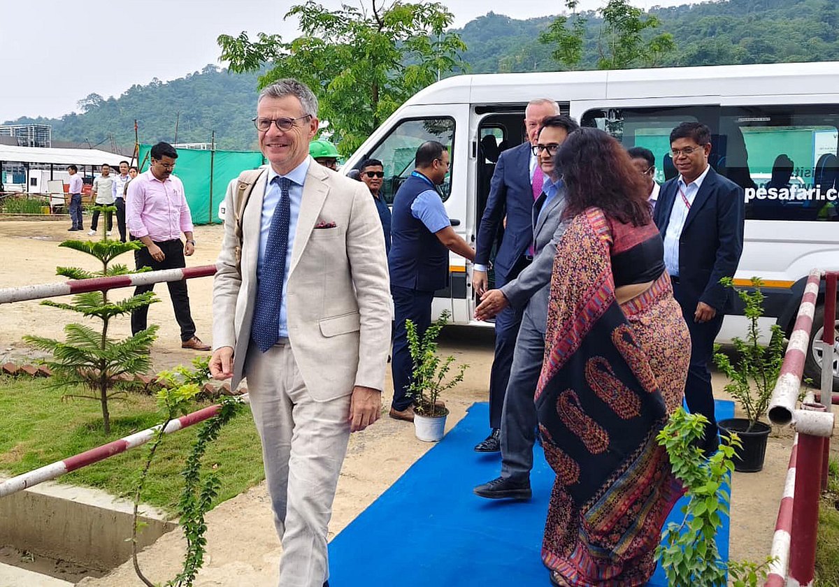 Assam: European Union team visits semiconductor plant in Jagiroad, has ...