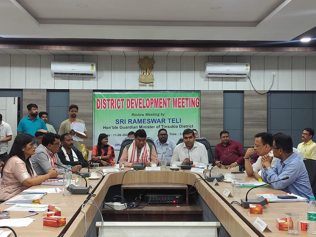 Assam: Minister Rameswar Teli reviews progress of development schemes ...