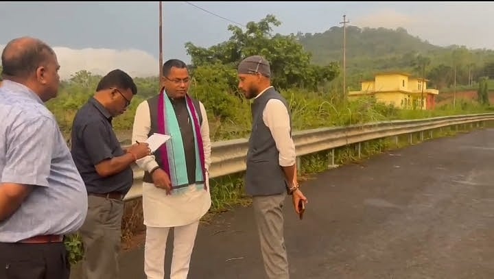 Guardian Minister Krishnendu Paul reviews reconstruction work on ...