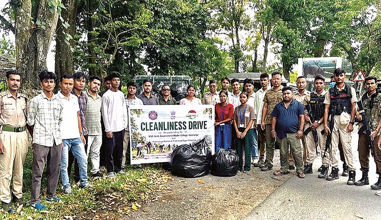 NSS Volunteers Conduct Waste-Cleaning Drive in Haldibari Animal ...