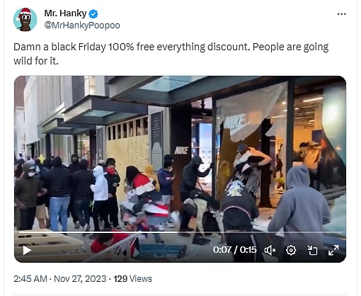 An old video of looting in the light of George Floyd’s death in the USA ...