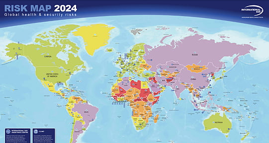 International SOS releases Risk Map 2024: The threat of climate change alongside growing ...