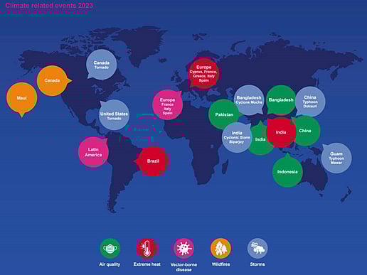 International SOS releases Risk Map 2024: The threat of climate change ...