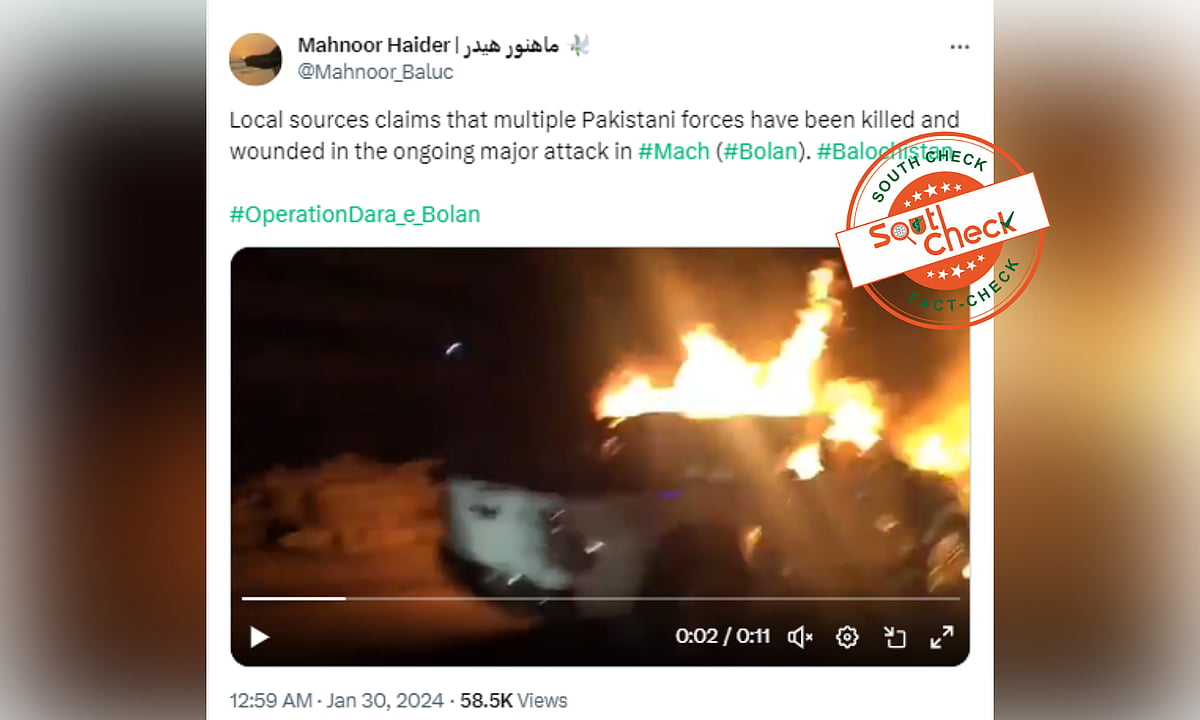 The viral video is of a political clash that happened in Karachi.